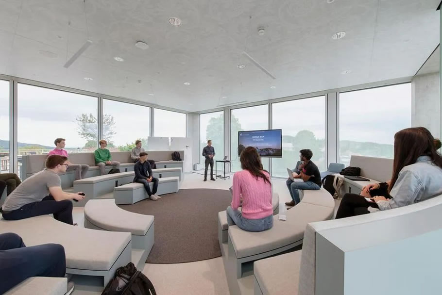 瑞士St. Gallen大学的SQUARE学习中心大楼设计 | Evolution Design - 景观网