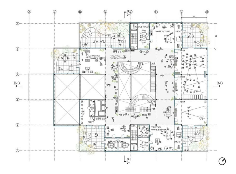 瑞士St. Gallen大学的SQUARE学习中心大楼设计 | Evolution Design - 景观网