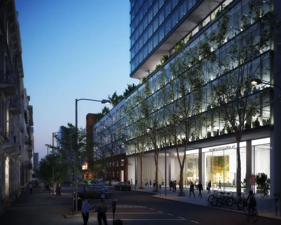 华沙Nowogrodzka街 45-47号 | JKP耶格卡恩建筑设计有限公司 - 景观网